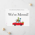 Vintage car New address card | Zazzle