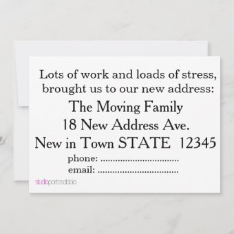 Vintage car New address card | Zazzle