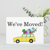 Vintage car New address card | Zazzle