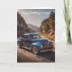 Vintage Car on Mountain Road Birthday Card | Zazzle