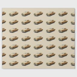 Vintage Car Wrapping Paper | Zazzle