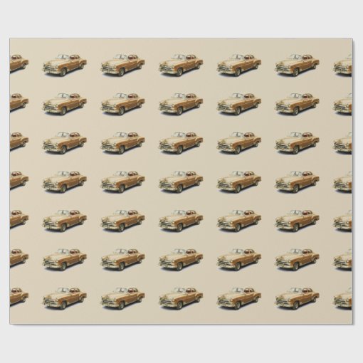 Vintage Car Wrapping Paper | Zazzle