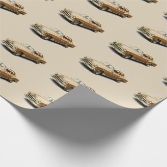 Vintage Car Wrapping Paper | Zazzle