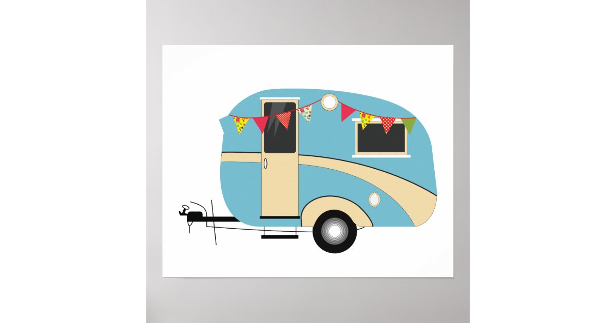 Vintage Caravan Art Print | Zazzle