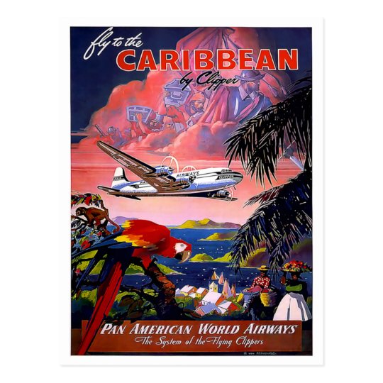 Vintage Caribbean Travel Postcard | Zazzle.com