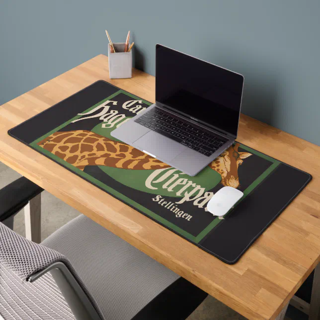 Vintage Carl Hagenbeck's Tierpark Circus Poster Desk Mat | Zazzle