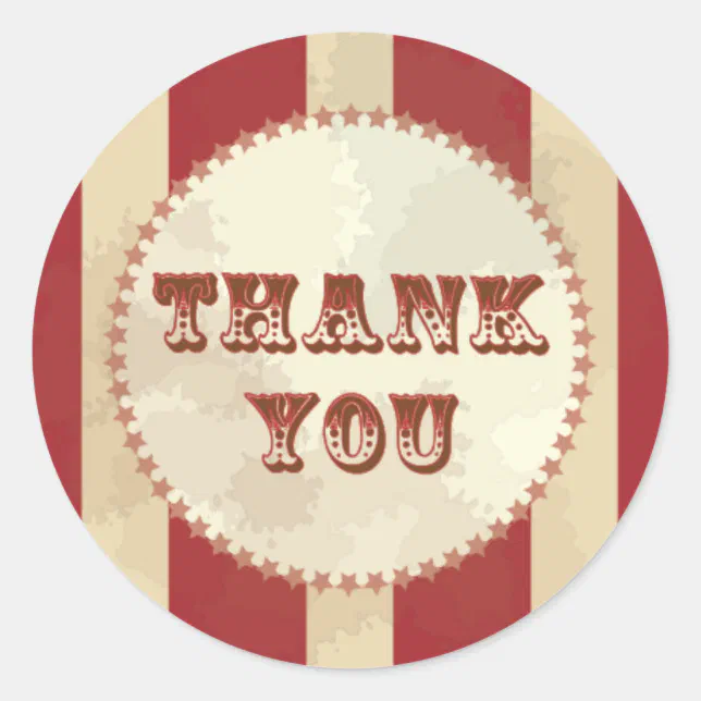 Vintage Carnival Sticker | Zazzle