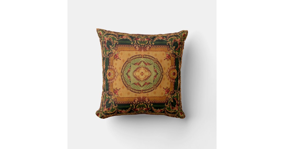 Vintage Carpet Patterns: Axminster 3421 Pillow | Zazzle