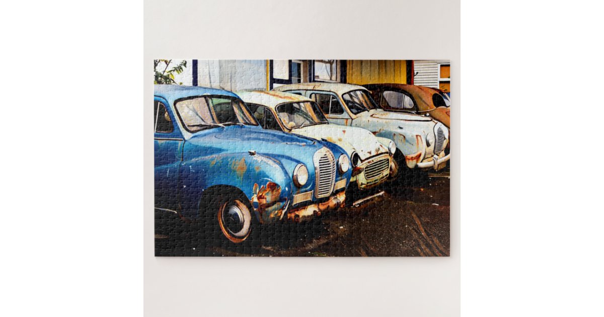 Vintage Cars Jigsaw Puzzle | Zazzle