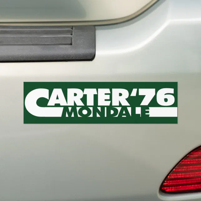 Vintage Carter Mondale 76 Jimmy Carter 1976 Bumper Sticker | Zazzle