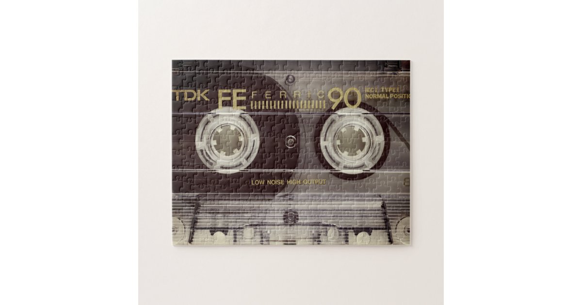 Vintage Cassette Tape Jigsaw Puzzle | Zazzle