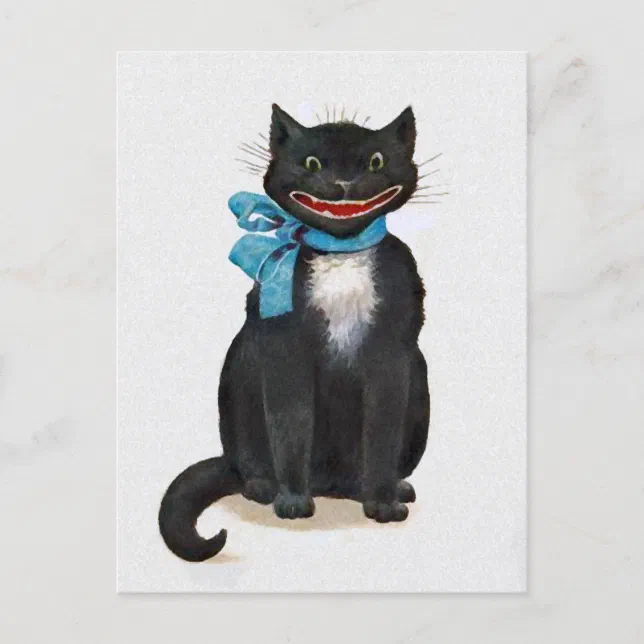 Vintage Cat Postcard | Zazzle