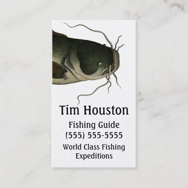 Vintage Catfish Business Card | Zazzle
