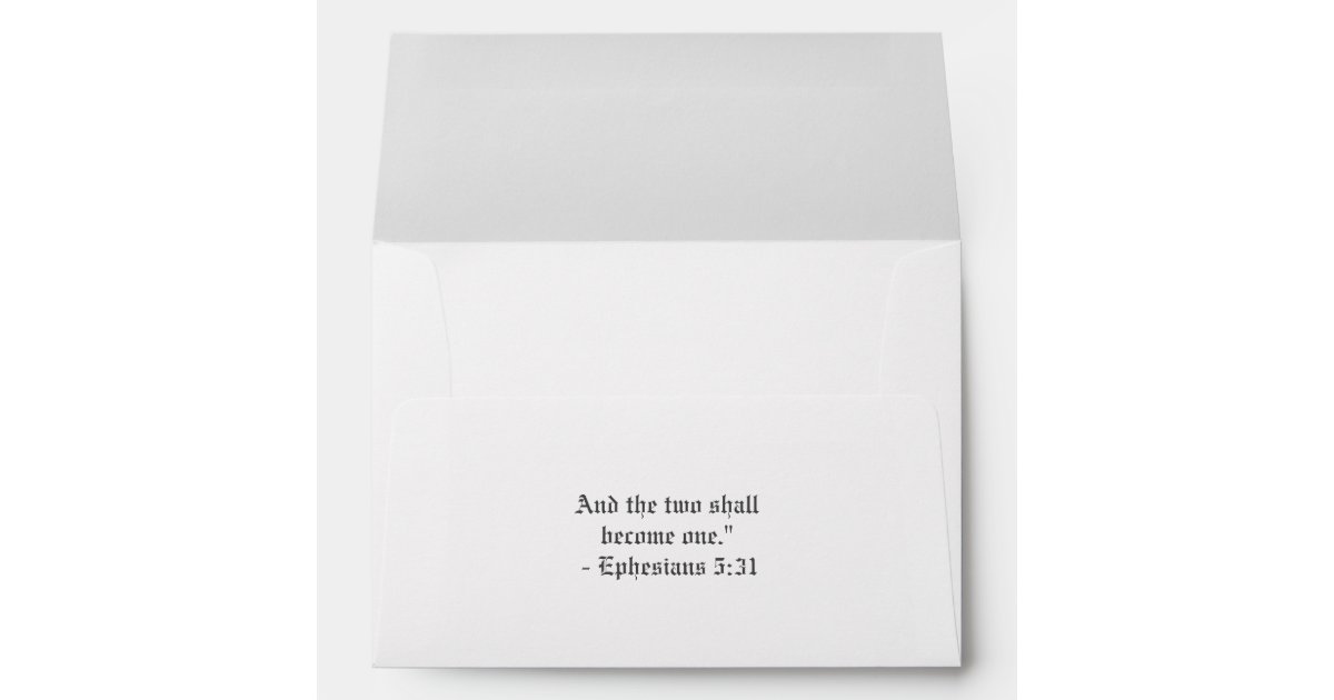 Vintage Catholic Wedding Invitation Envelope | Zazzle