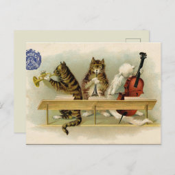 Vintage Cats Postcard | Zazzle