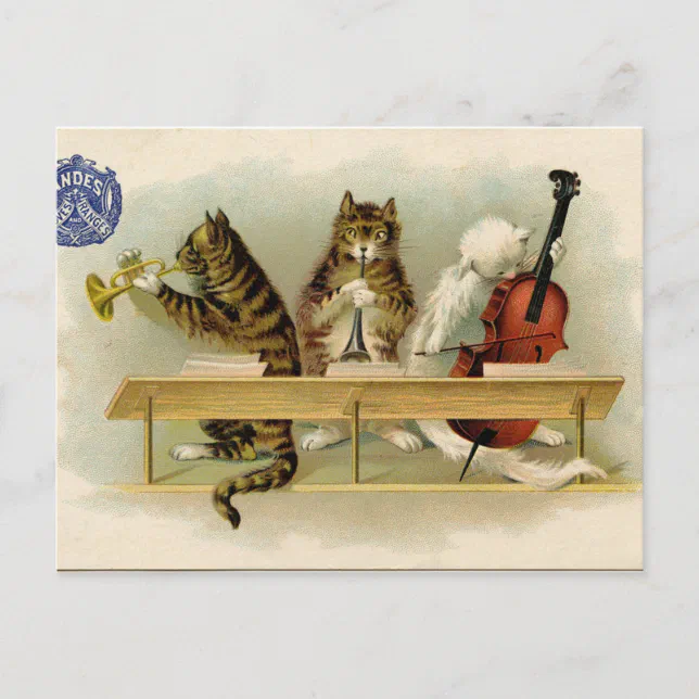 Vintage Cats Postcard | Zazzle