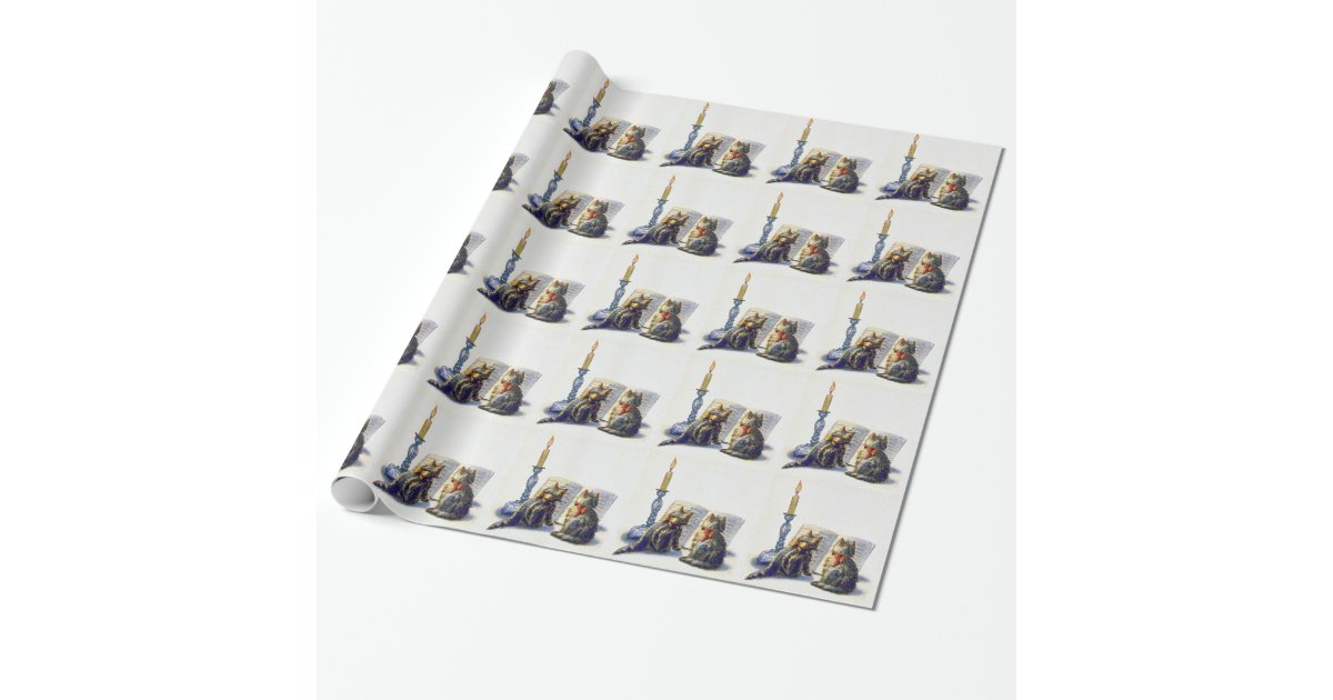 Vintage Cats Wrapping Paper | Zazzle