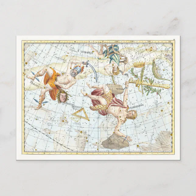 Vintage Celestial Atlas Constellations Postcard | Zazzle