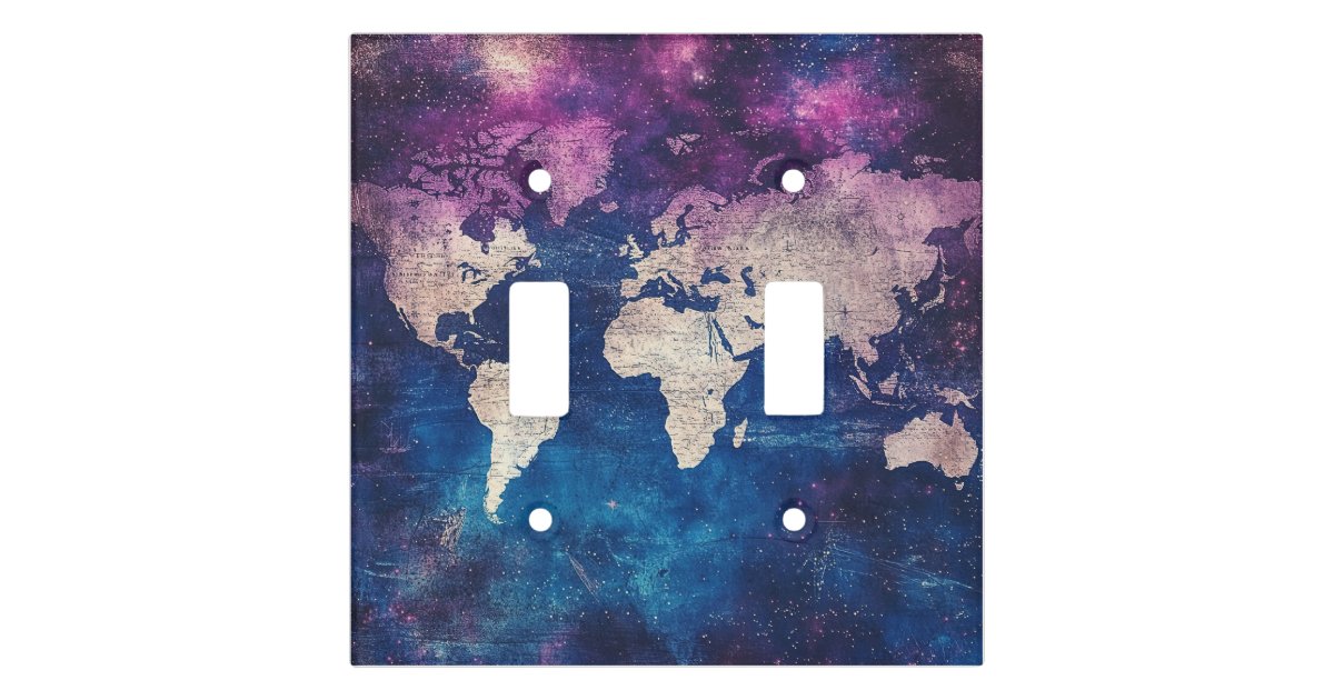 Vintage Celestial World Map (4) Light Switch Cover | Zazzle
