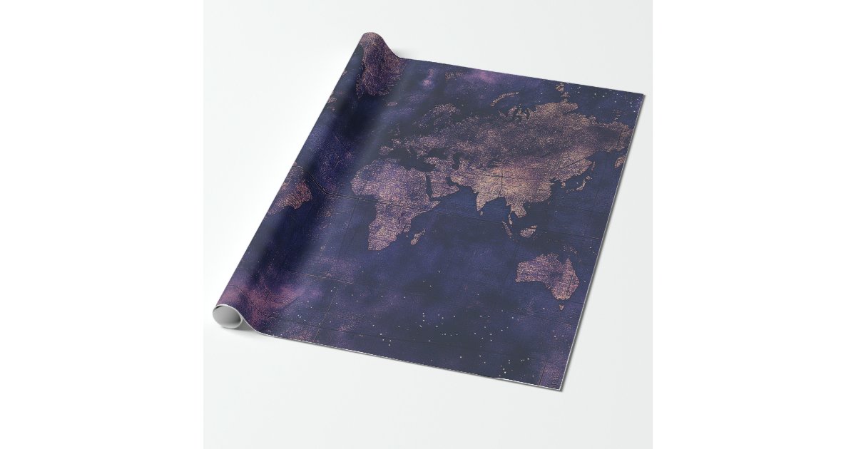 Vintage Celestial World Map (9) Wrapping Paper | Zazzle