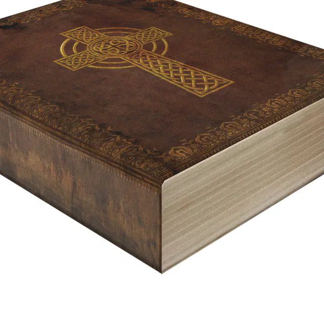 Vintage Celtic Bible Replica on Canvas | Zazzle