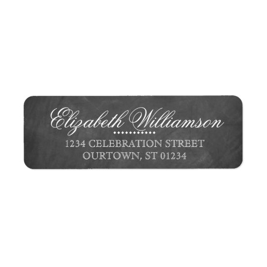 Vintage Chalkboard Address Label | Zazzle.com