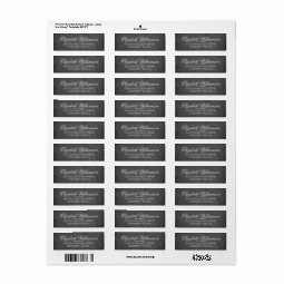 Vintage Chalkboard Address Label | Zazzle