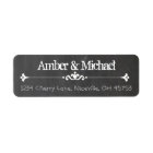 VINTAGE TYPOGRAPHY CHALKBOARD RETURN ADDRESS LABEL | Zazzle.com