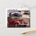 Vintage Change of Address, Classic Sedan Cars Announcement Postcard ...