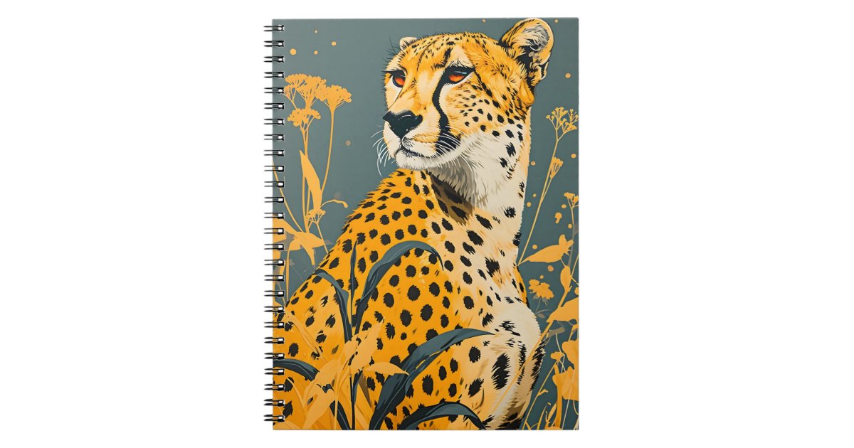 Vintage Cheetah Notebook | Zazzle