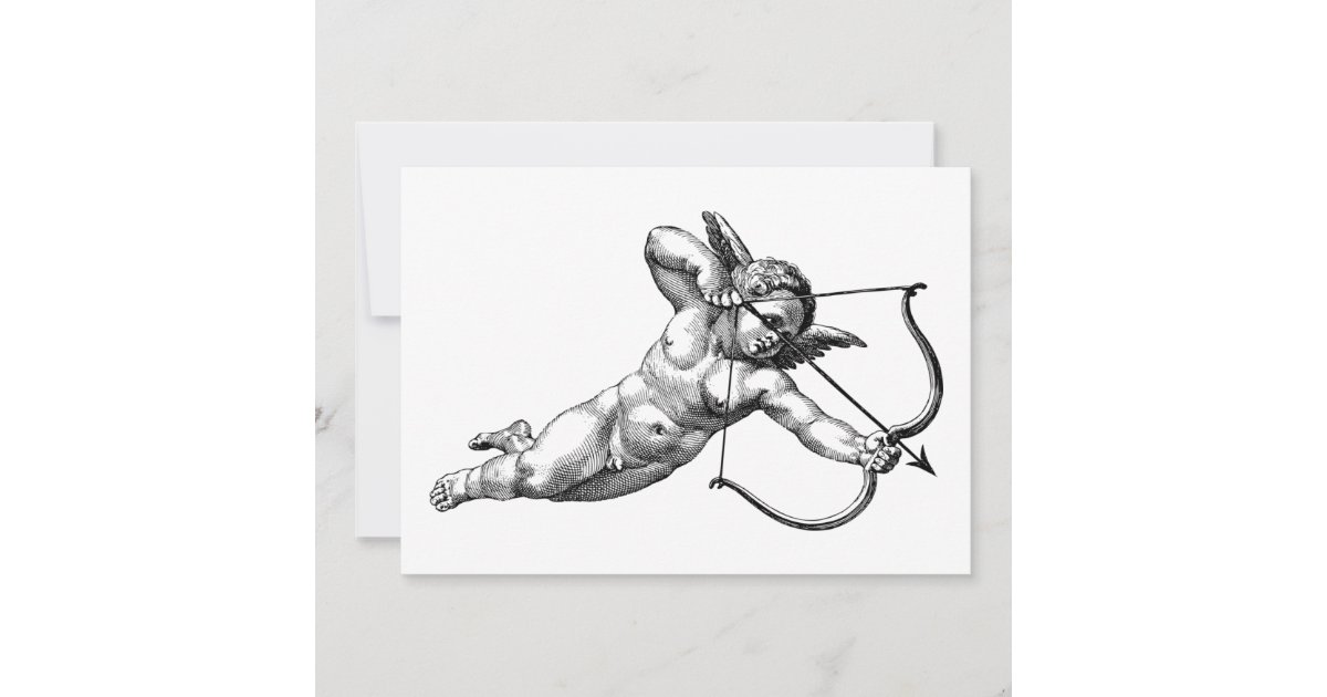 Vintage Cherub Cupid Love Invitation | Zazzle