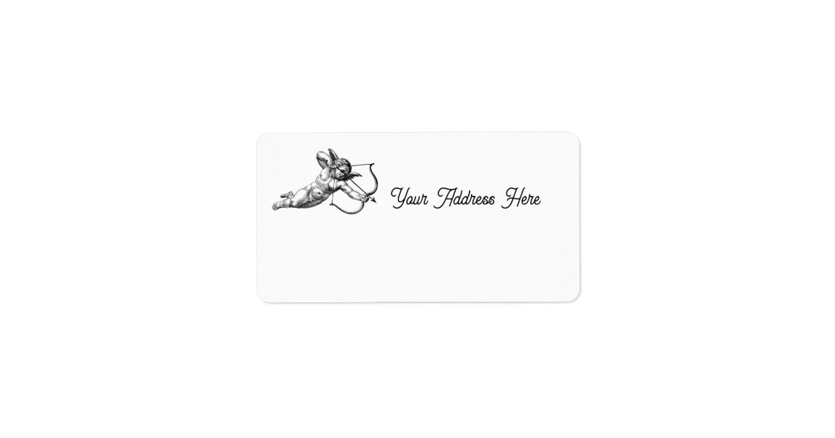 Vintage Cherub Cupid Love Sticker Label | Zazzle