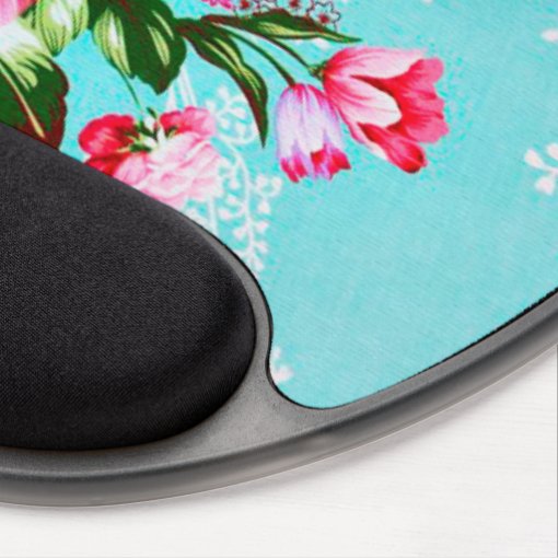 Vintage Chic Pink Floral Gel Mouse Pad | Zazzle