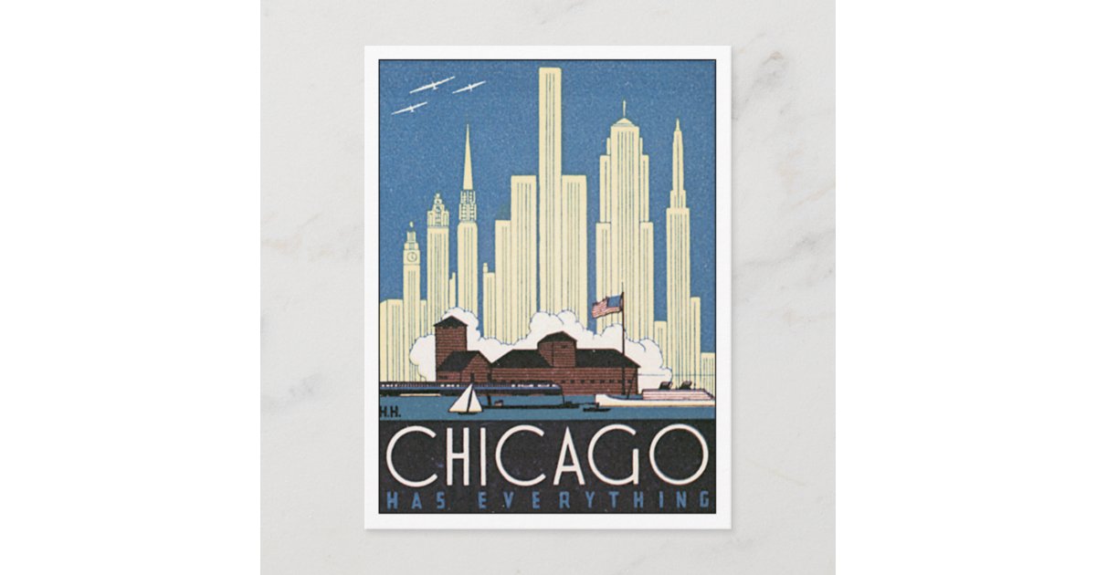 Vintage Chicago Illinois USA Postcard | Zazzle