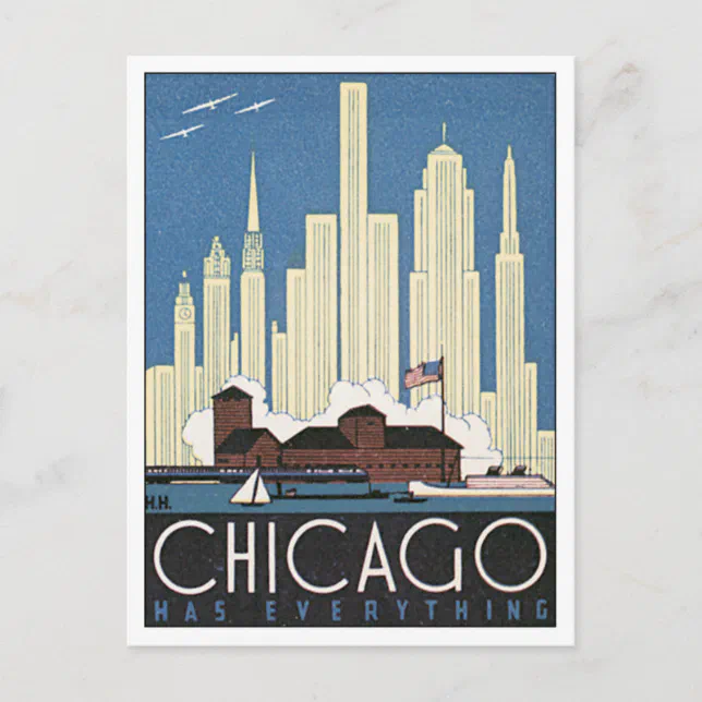 Vintage Chicago Illinois USA Postcard | Zazzle