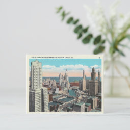 Vintage Chicago Loop Postcard | Zazzle