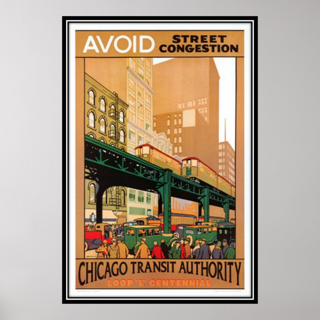 Vintage Chicago, USA - Poster | Zazzle
