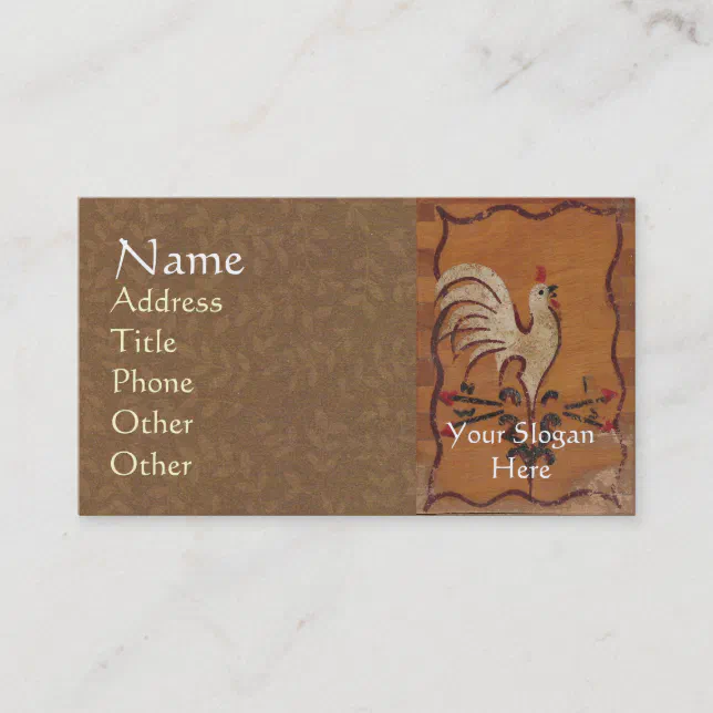 Vintage Chicken Business Cards | Zazzle