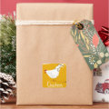 Vintage Chicken Square Sticker | Zazzle