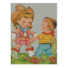 Cowgirl Roping Cowboy Postcard | Zazzle.com