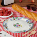 Vintage China Pattern Hand Painted Paper Plate | Zazzle