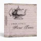 Vintage China Teapot Sweet Treat Recipe Binder | Zazzle
