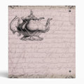 Vintage China Teapot Sweet Treat Recipe Binder | Zazzle