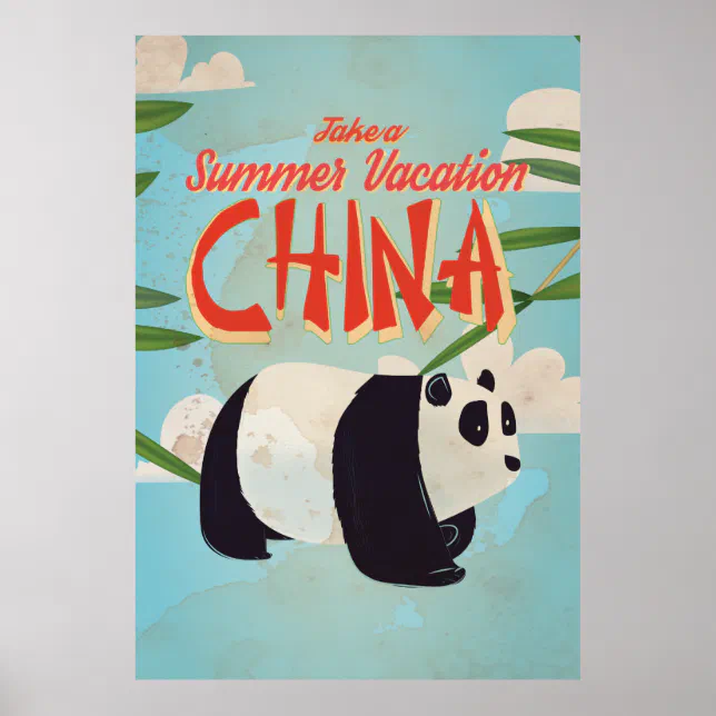 Vintage China Vacation Poster | Zazzle