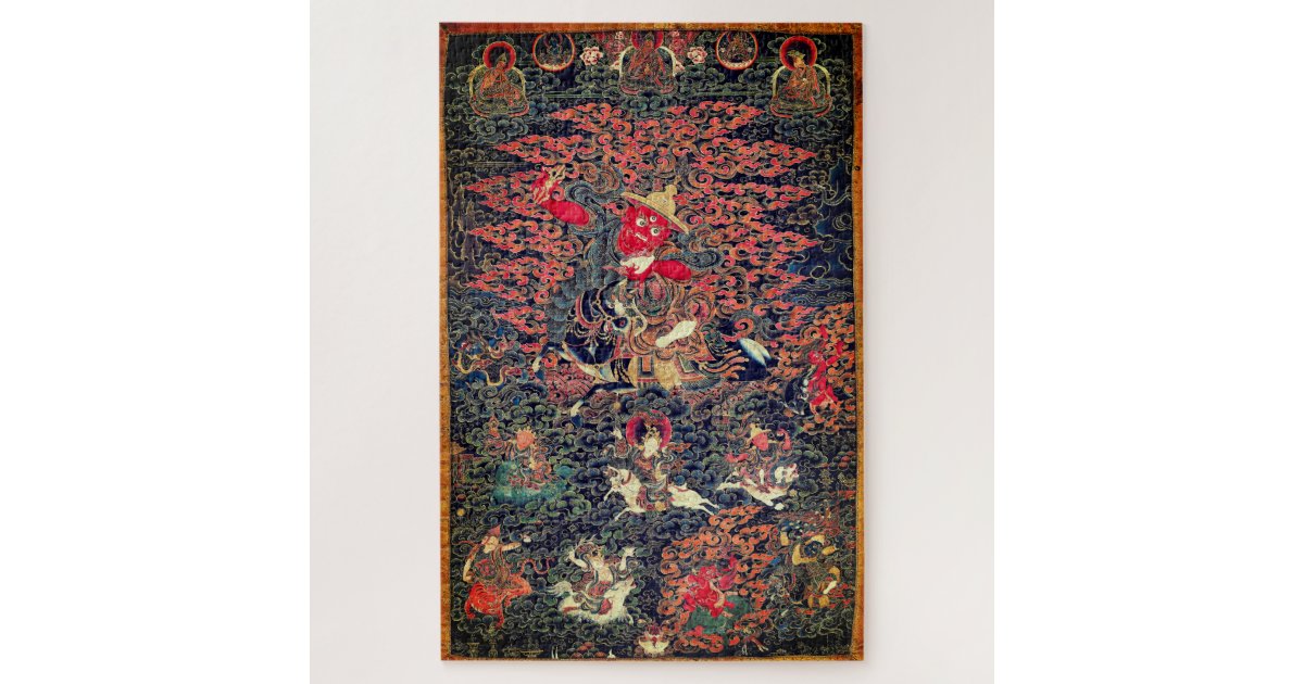 Vintage Chinese Art Jigsaw Puzzle | Zazzle