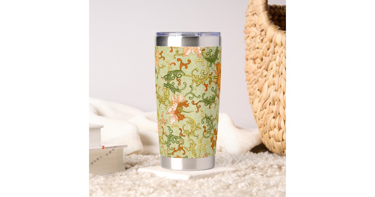 Vintage Chinese Ornament Jones Flowers Insulated Tumbler | Zazzle