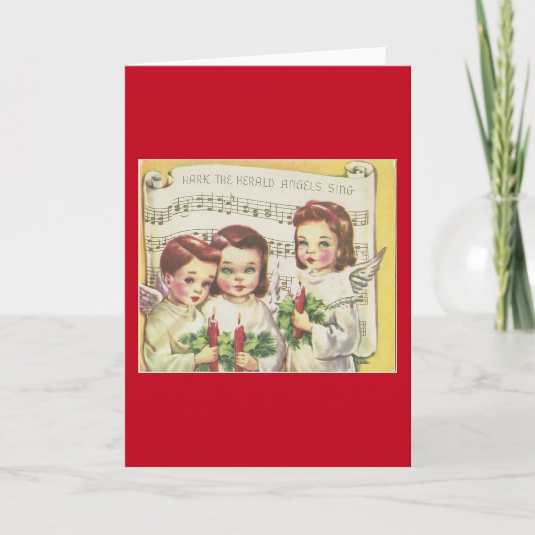 Vintage Choir Christmas Card | Zazzle
