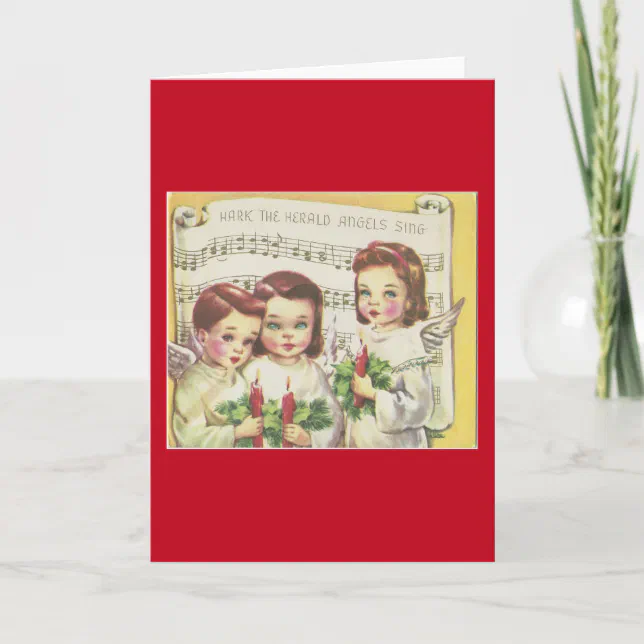 Vintage Choir Christmas Card | Zazzle