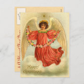 Vintage Christmas Angel Postcard | Zazzle