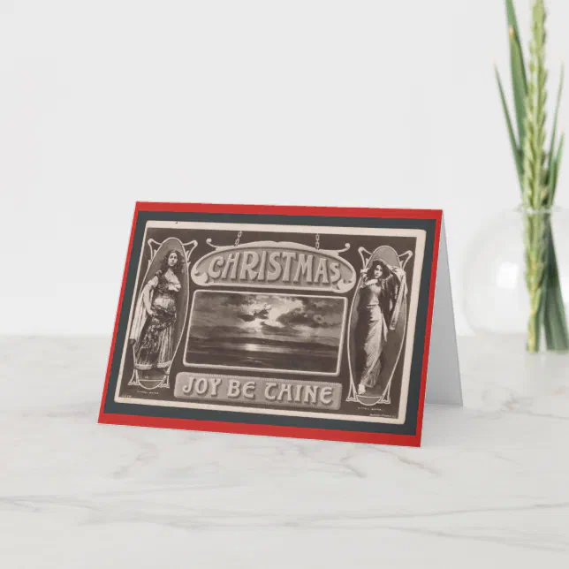 Vintage Christmas Card 1890 | Zazzle